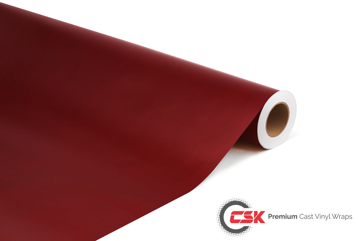 Matt Dark Red | M1010 – CSK Premium Cast Vinyl Wraps